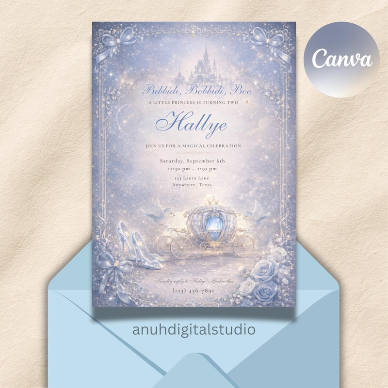 Cinderella Canva Template - Etsy