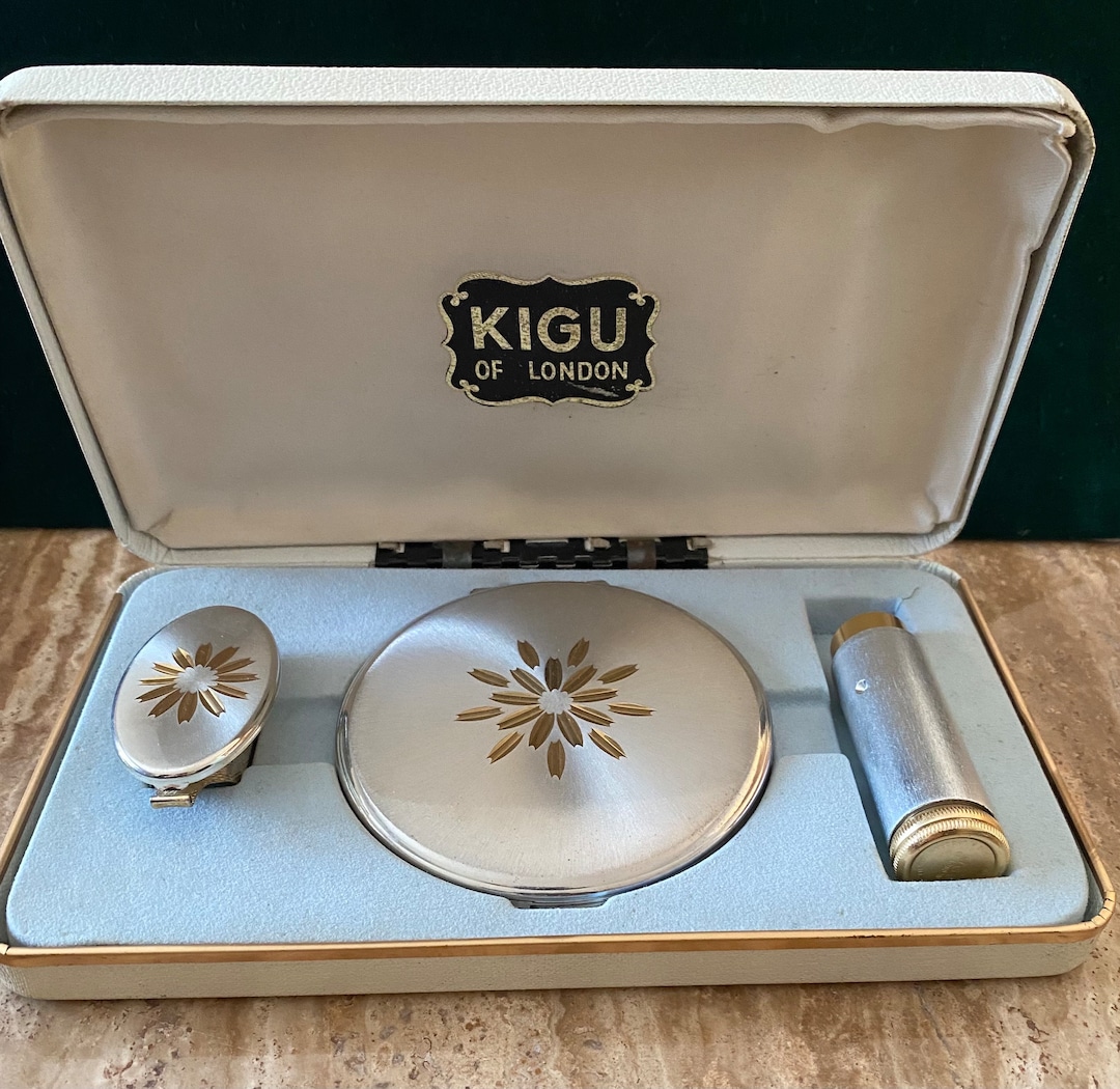 Kigu of London Compact, Atomizer and Lipstick - Etsy