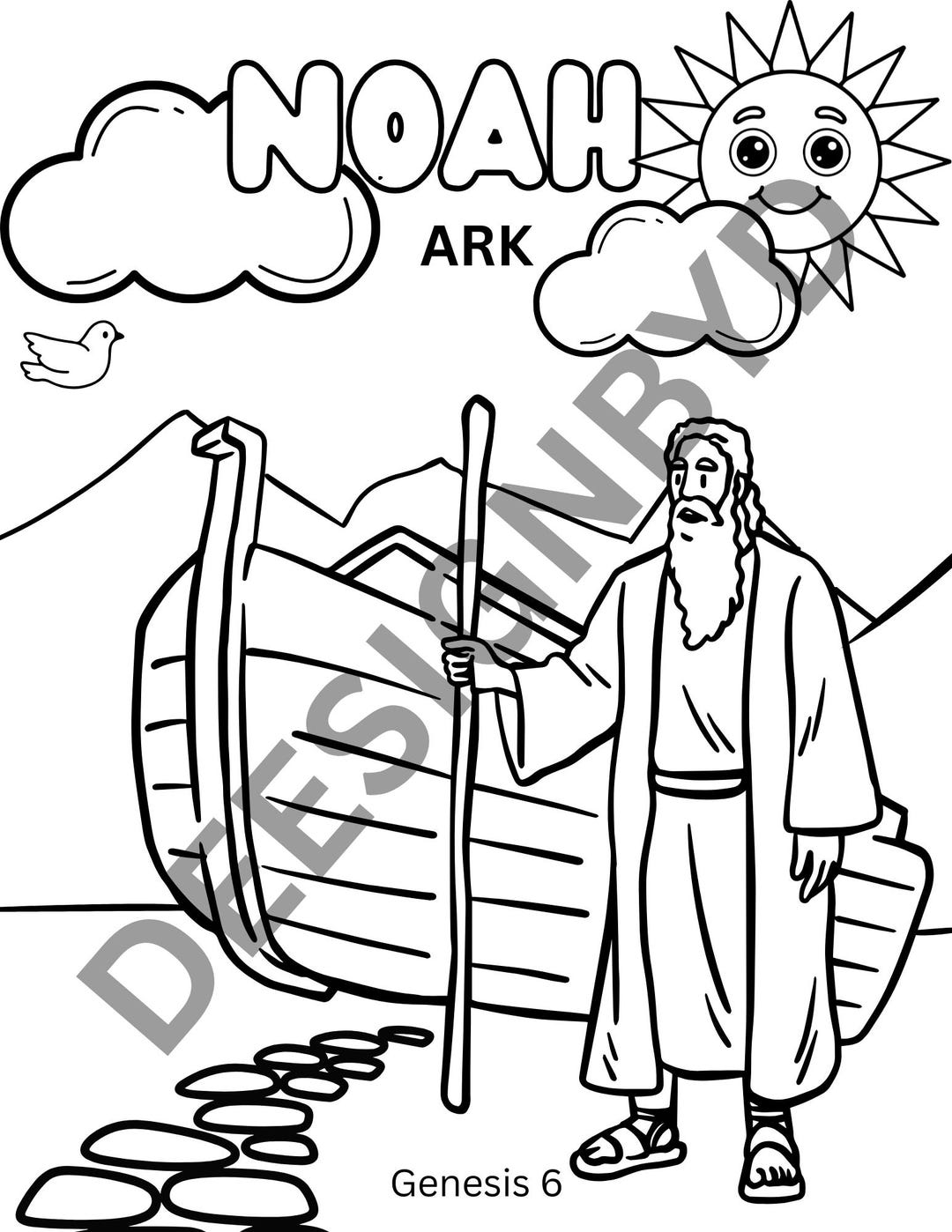 Noah's 4 Activity Sheets, Coloring Page, Word Search, Word Scramble ...