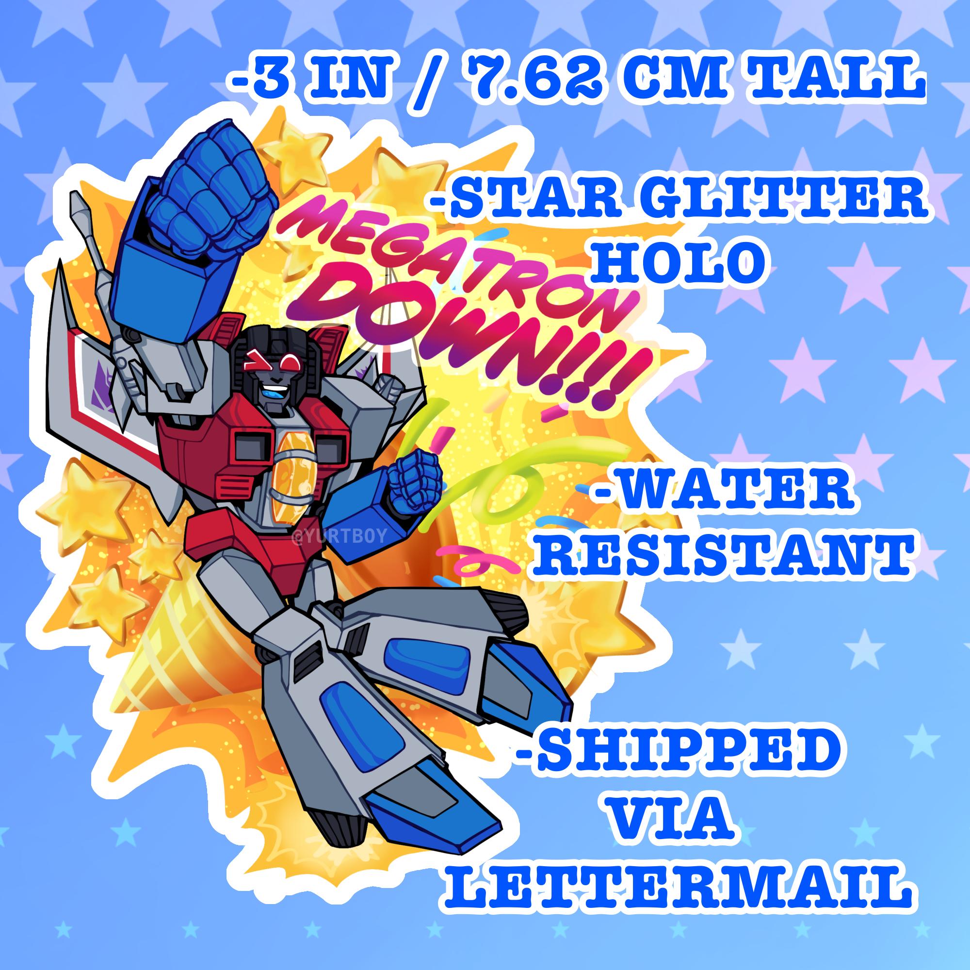 MEGATRON DOWN! STARSCREAM Sticker [transformers] - Etsy