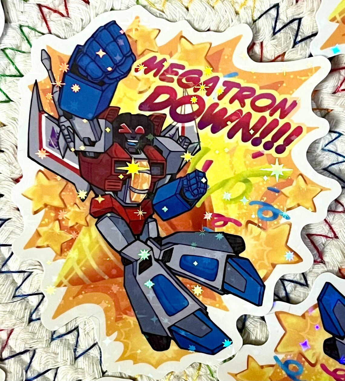 MEGATRON DOWN! STARSCREAM Sticker [transformers] - Etsy