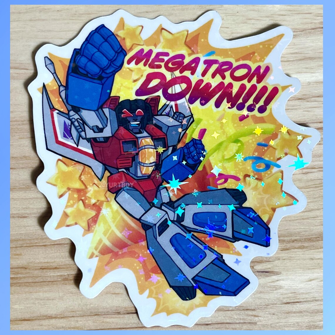 MEGATRON DOWN! STARSCREAM Sticker [transformers] - Etsy