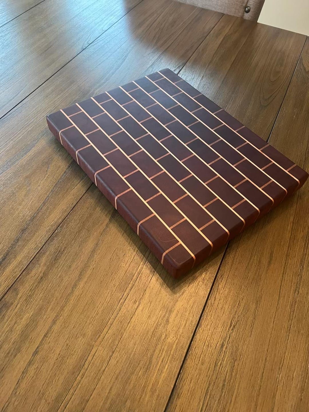 Brick Wall End Grain Sapele and Maple Butcher Block - Etsy