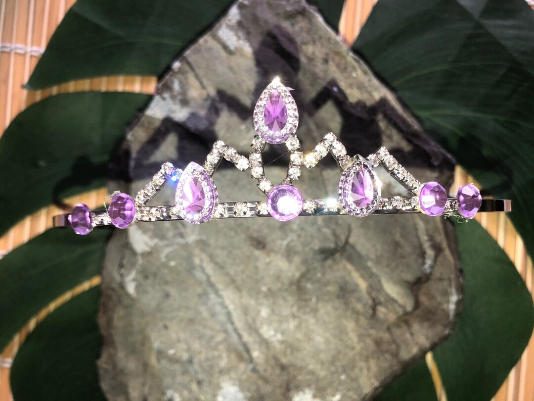 Purple Rhinestone Crown - Etsy