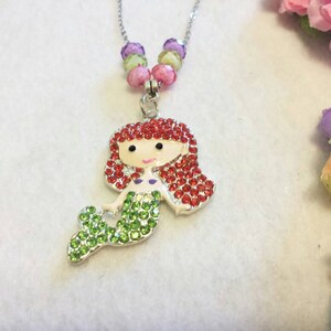 Rhinestone Mermaid Necklaces Party Favors - Etsy