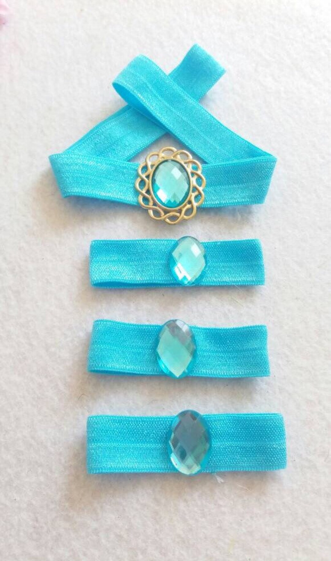 Arabic Princess Blue Elastic Headband and Hair Bands. - Etsy