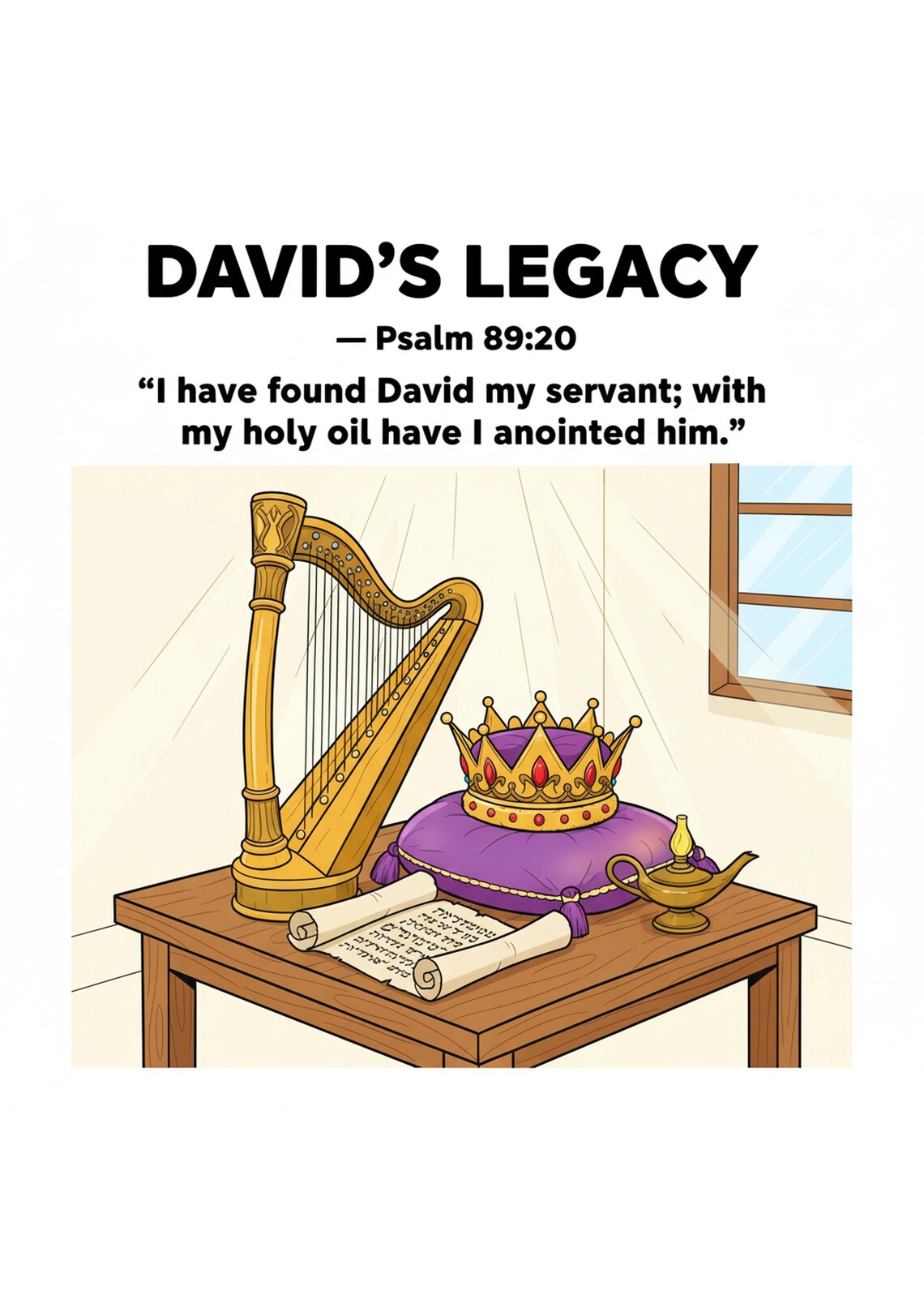 David Coloring Book | 37-page Bible Story Activities | Sunday School ...