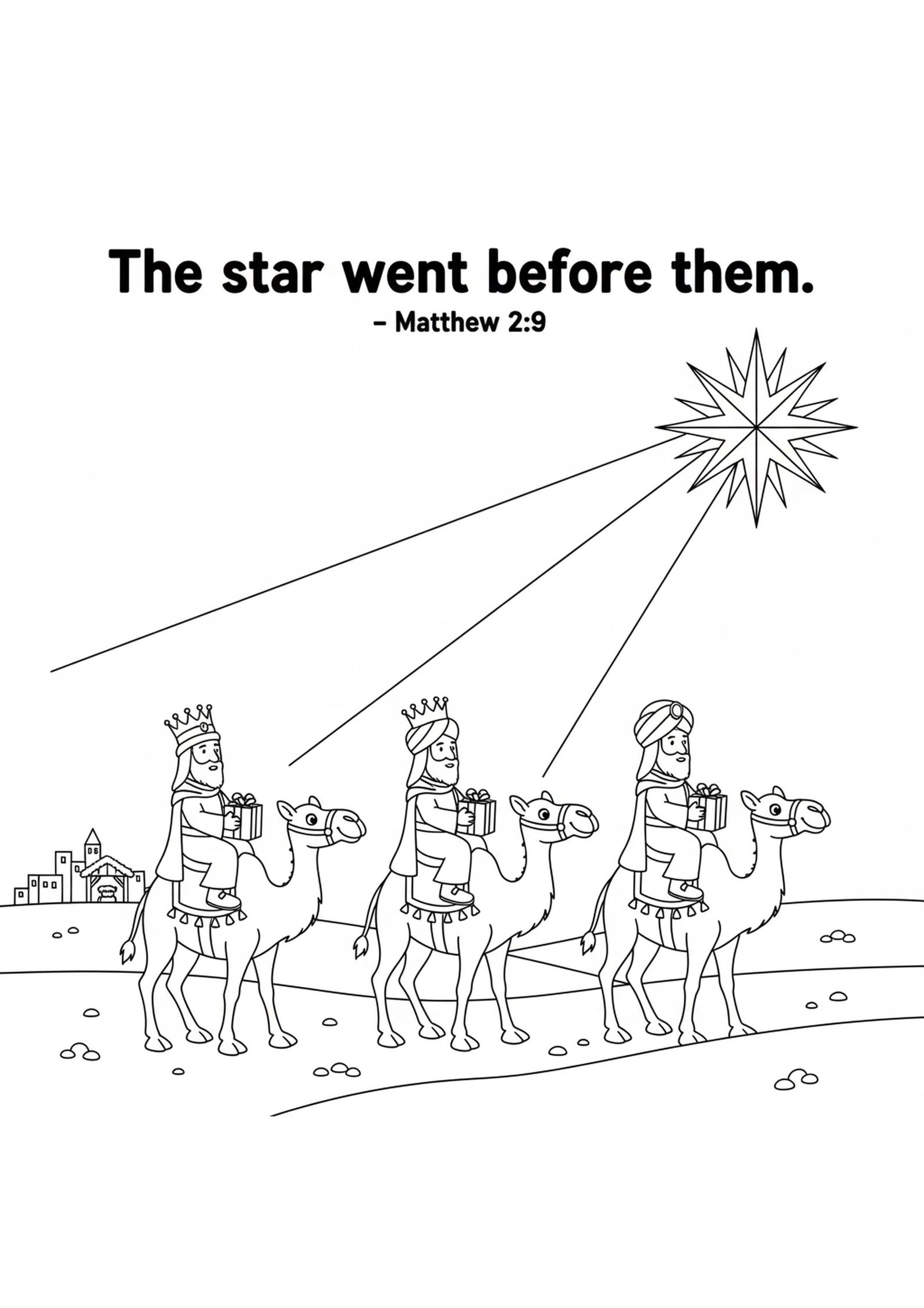 Christmas Story Coloring Pages | 13-page Nativity Activities | Sunday ...