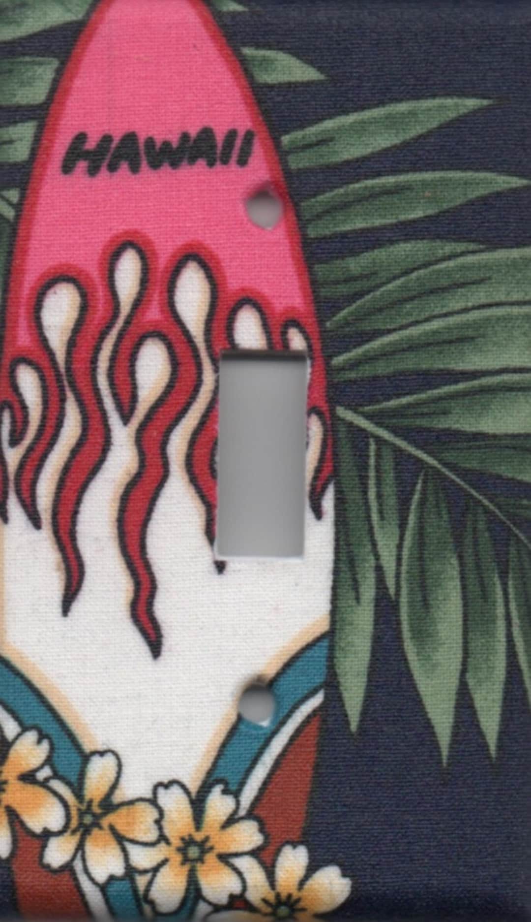 Hawai'i Surfboard Single Light Switch Plate - Etsy