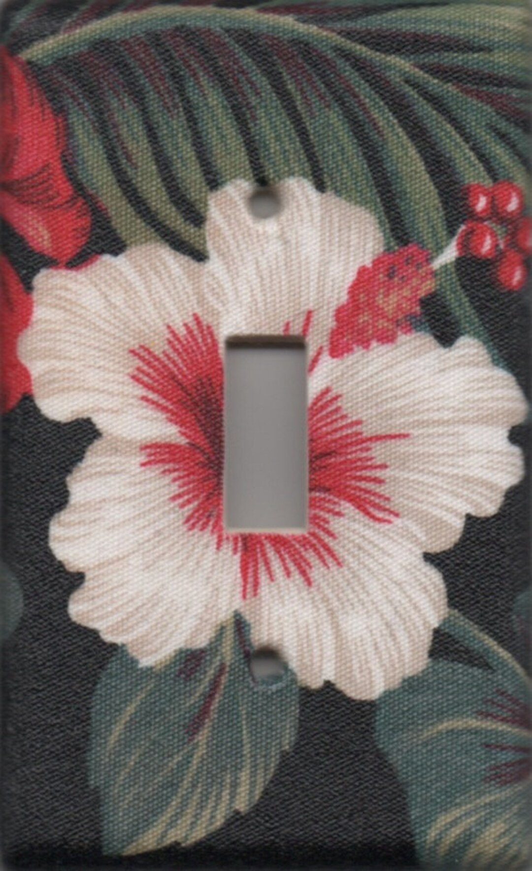Hibiscus Flower Single Light Switch Plate - Etsy
