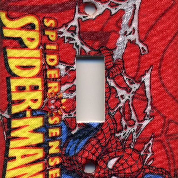 Spider Man Light Switch Cover - Etsy