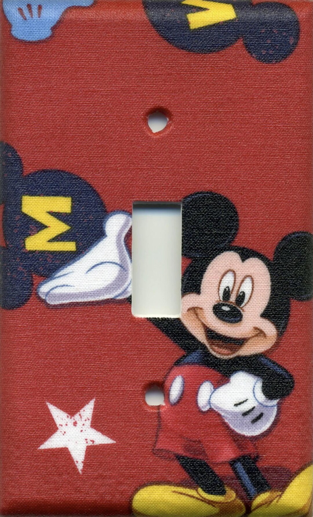 Disney Mickey Mouse Single Light Switch Plate - Etsy