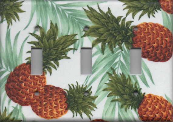 Hawai'i Pineapple Triple Light Switch Plate - Etsy