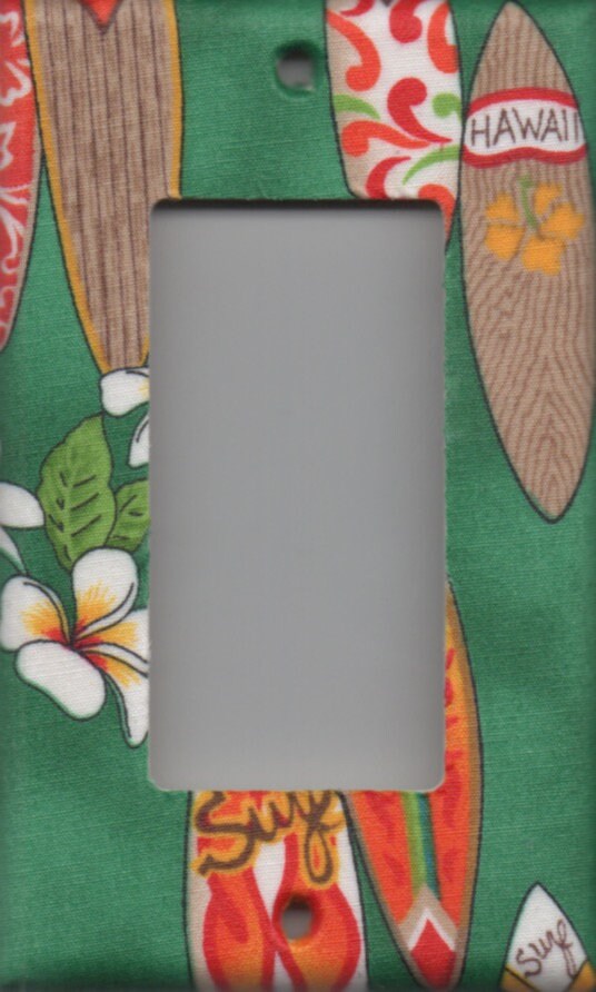 Hawai'i Surfboard Single Decora Light Switch Plate - Etsy