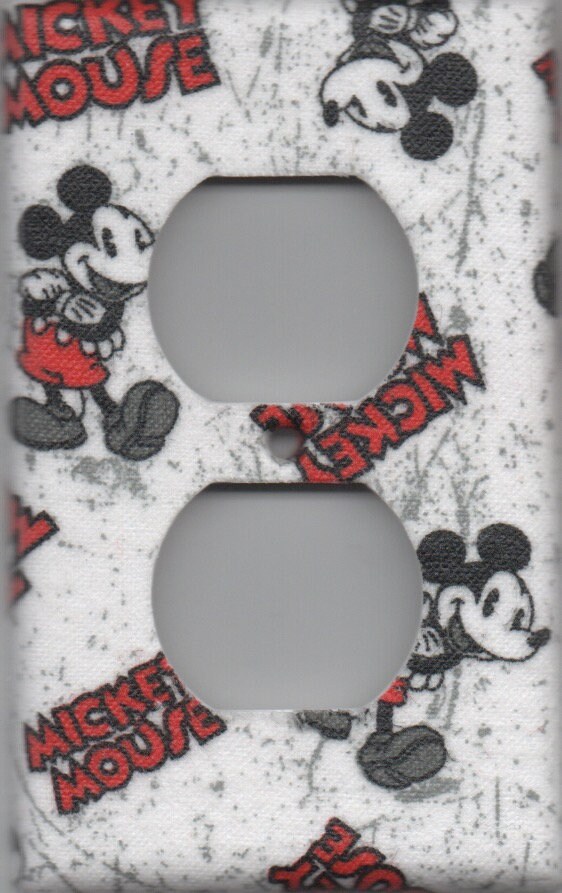 Disney Mickey Mouse Single Outlet Plate - Etsy