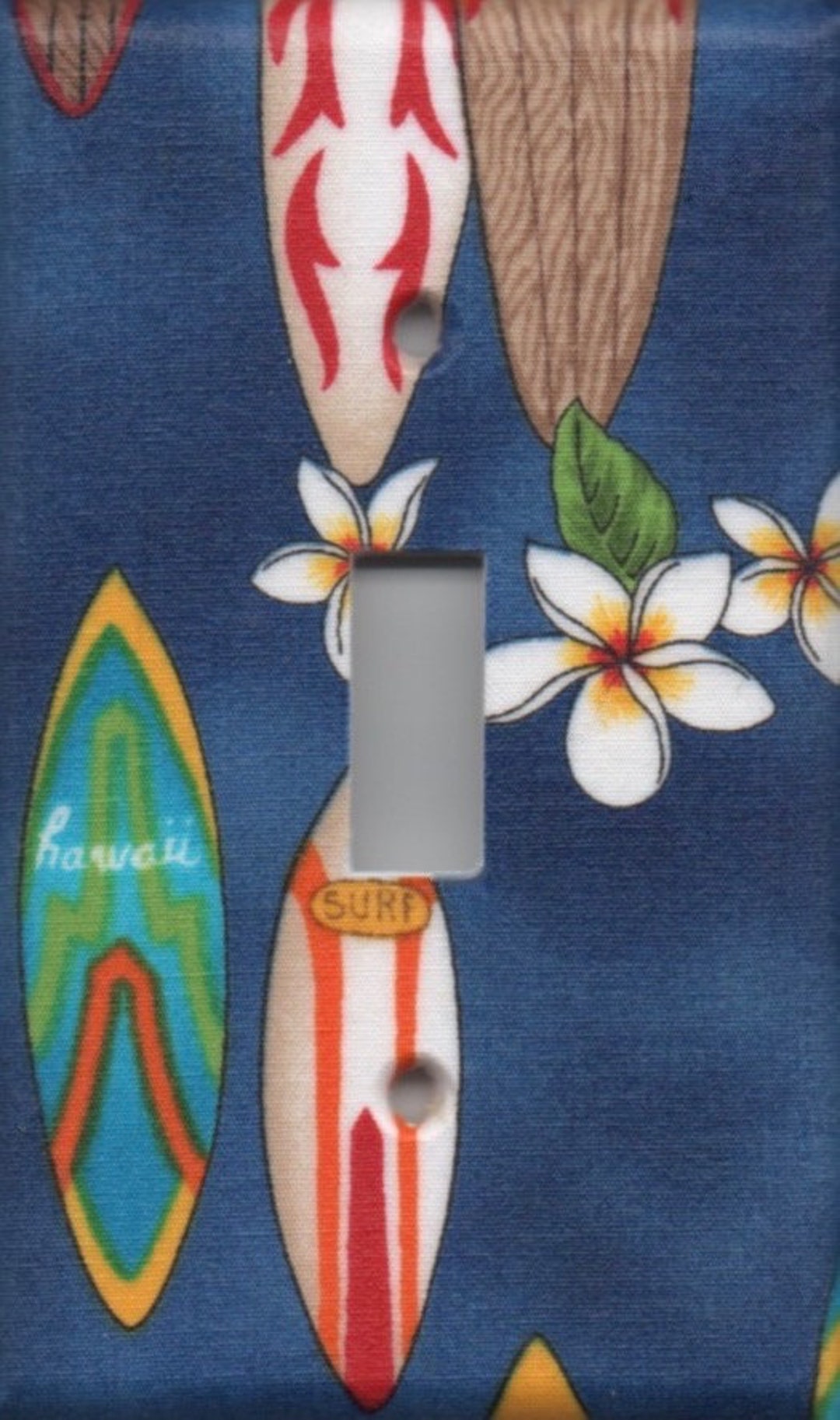 Hawai'i Surfboard Single Light Switch Plate - Etsy