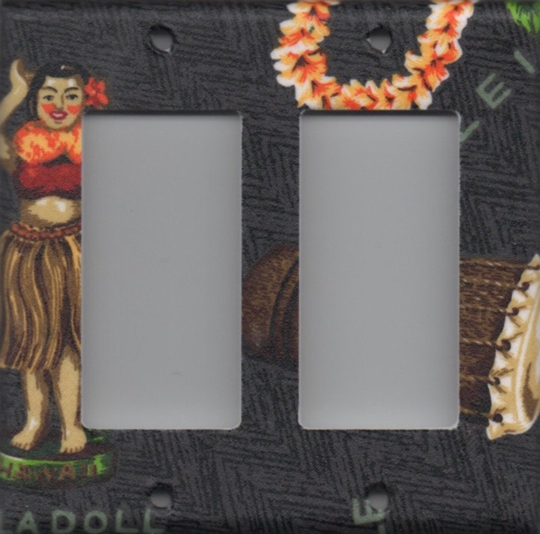 Hawai'i Hula Girl Double Decora Light Switch Plate - Etsy