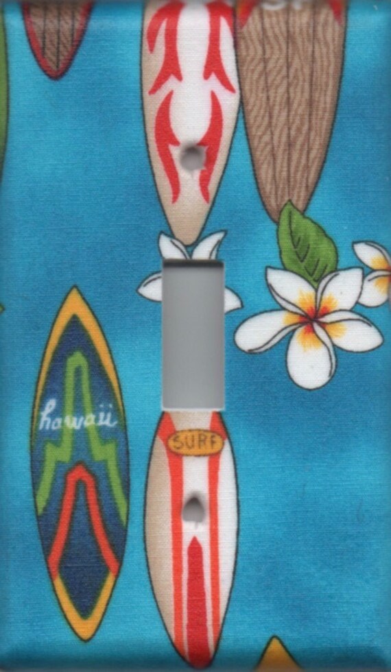 Hawai'i Surfboard Single Light Switch Plate | Etsy
