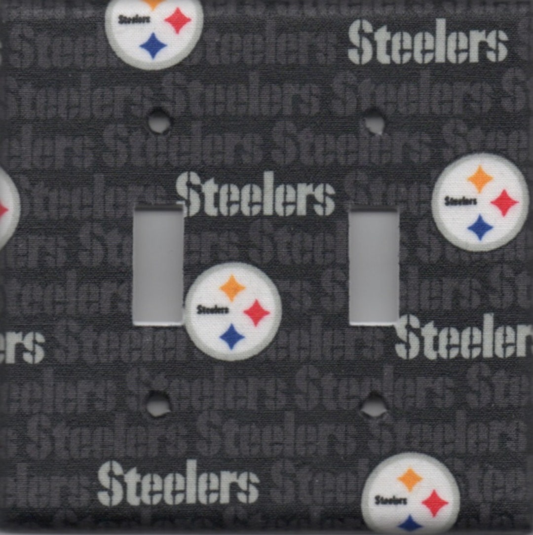 Pittsburgh Steelers Double Light Switch Plate - Etsy
