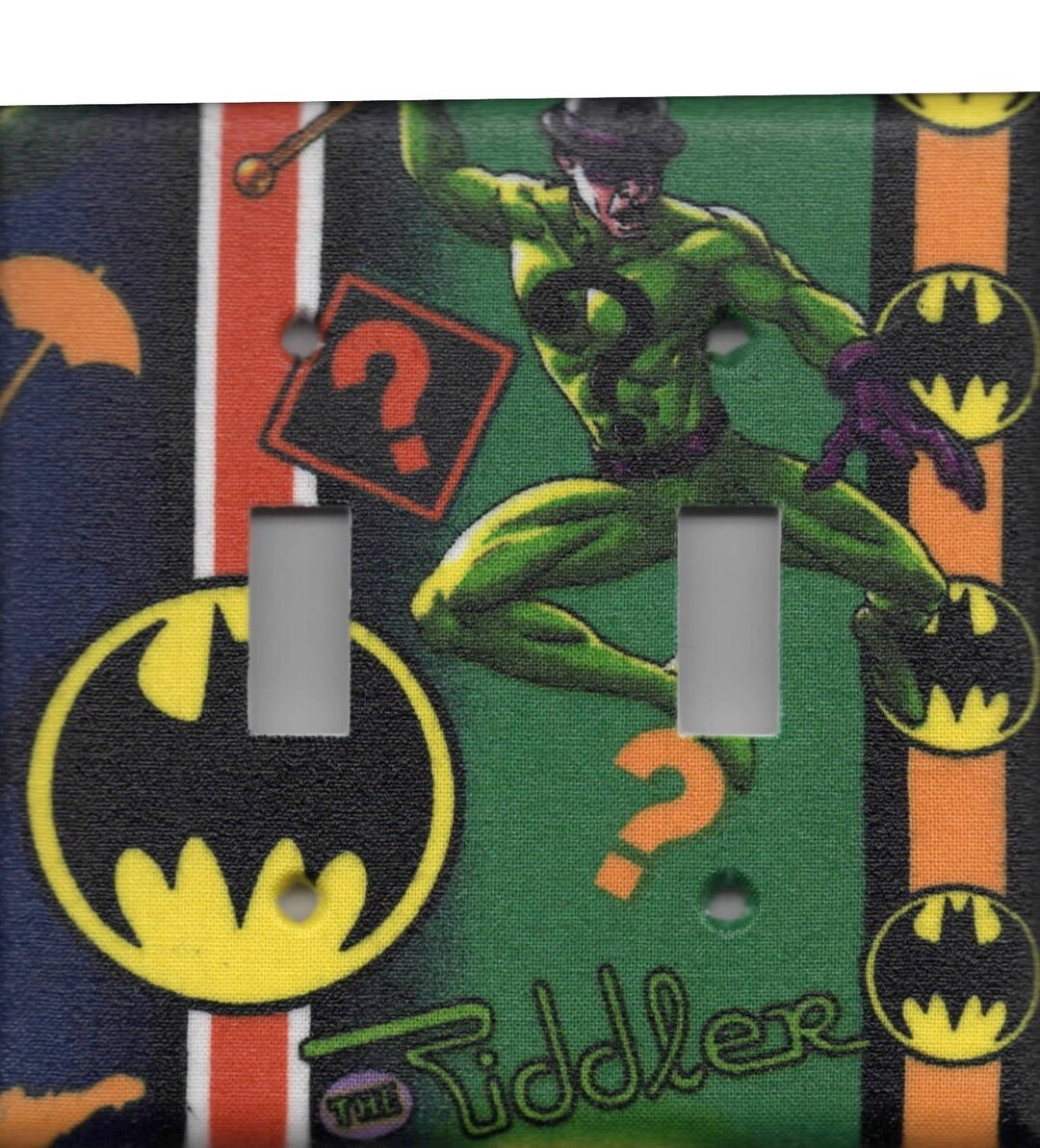 The Riddler Double Light Switch Plate - Etsy