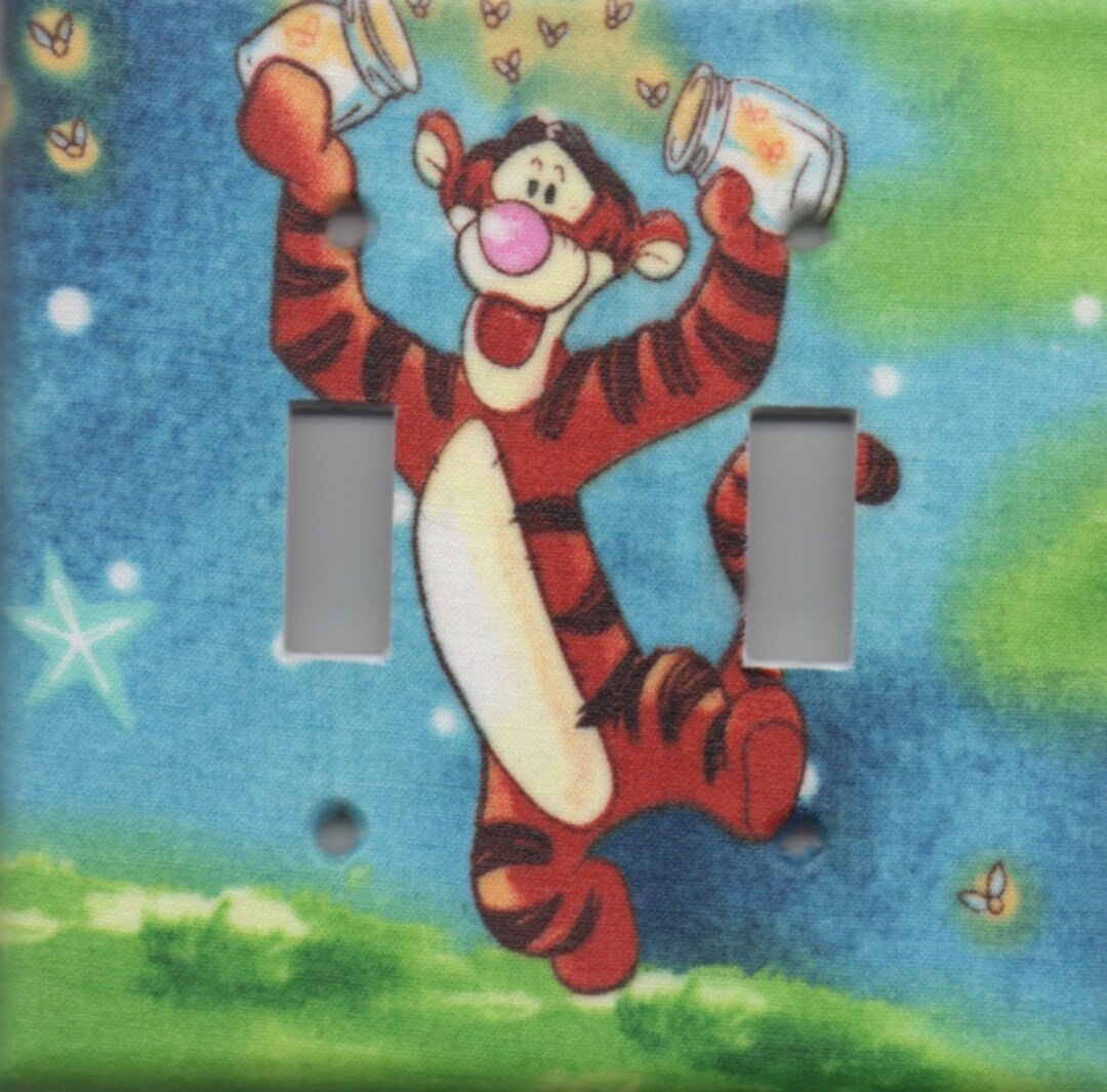 Tigger Double Light Switch Plate - Etsy