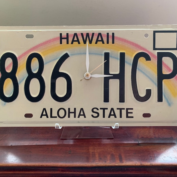 License Plate Clock - Etsy