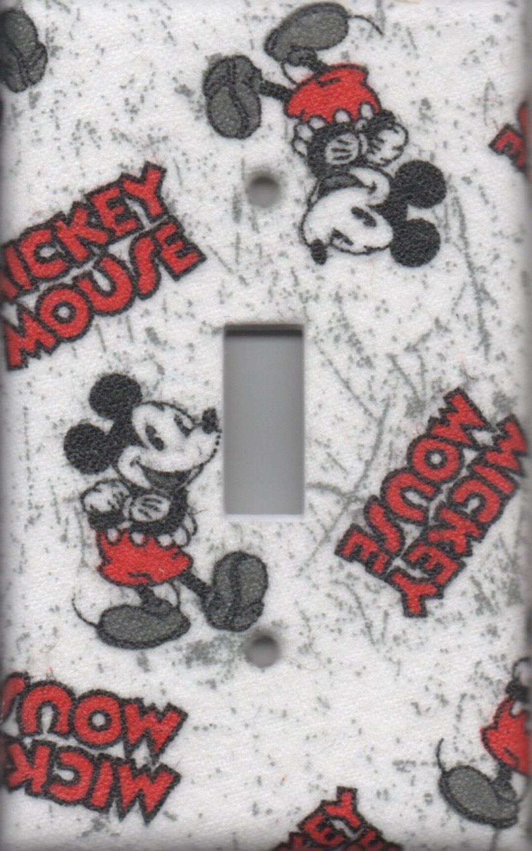 Disney Mickey Mouse Single Light Switch Plate - Etsy