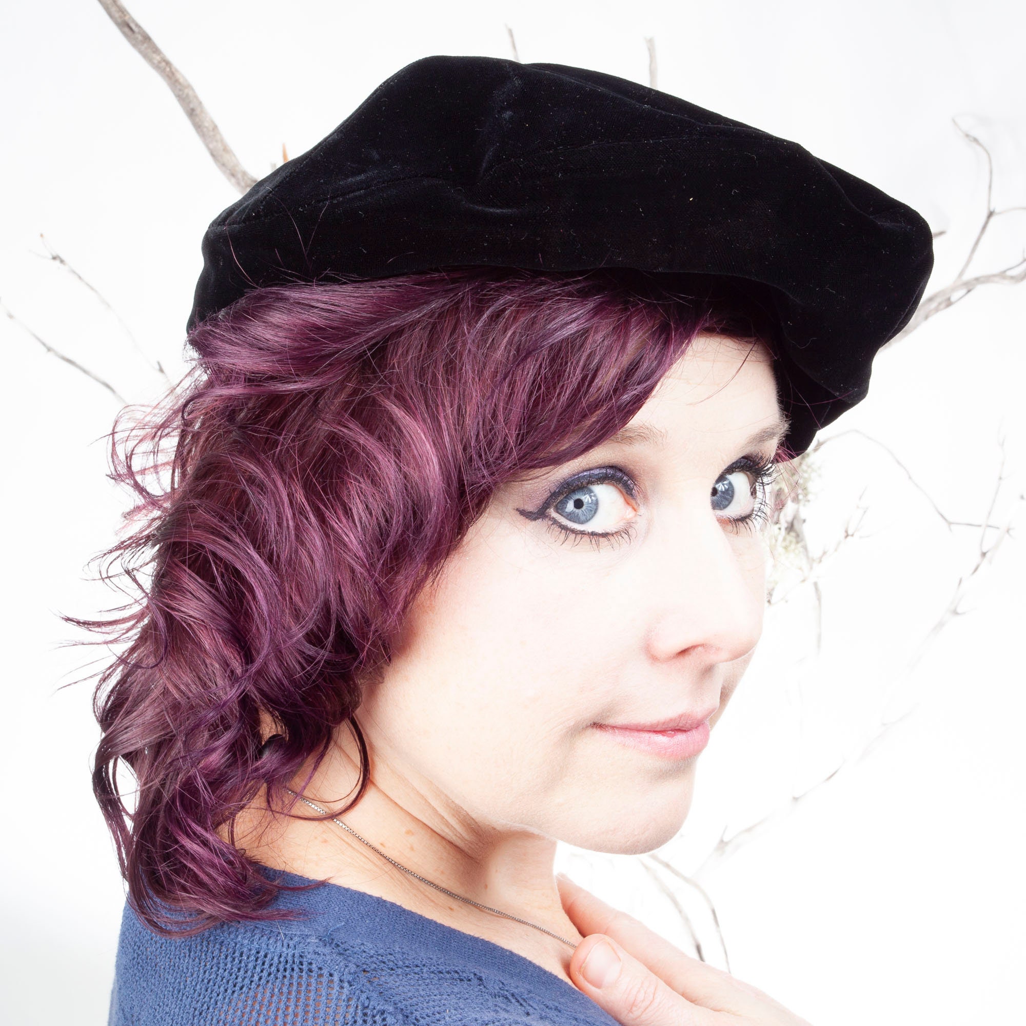 1960s Vintage Black Beret Beatnik Vintage Hat 1960s Hat | Etsy