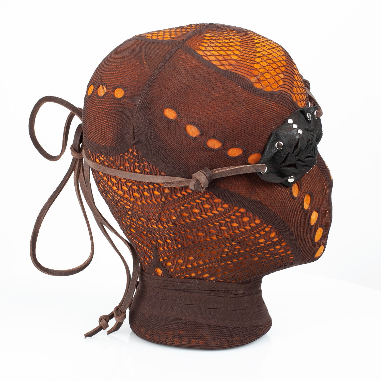 Black Eyepatch Leather Eye Patch Filigree Eyepatch U CAN | Etsy