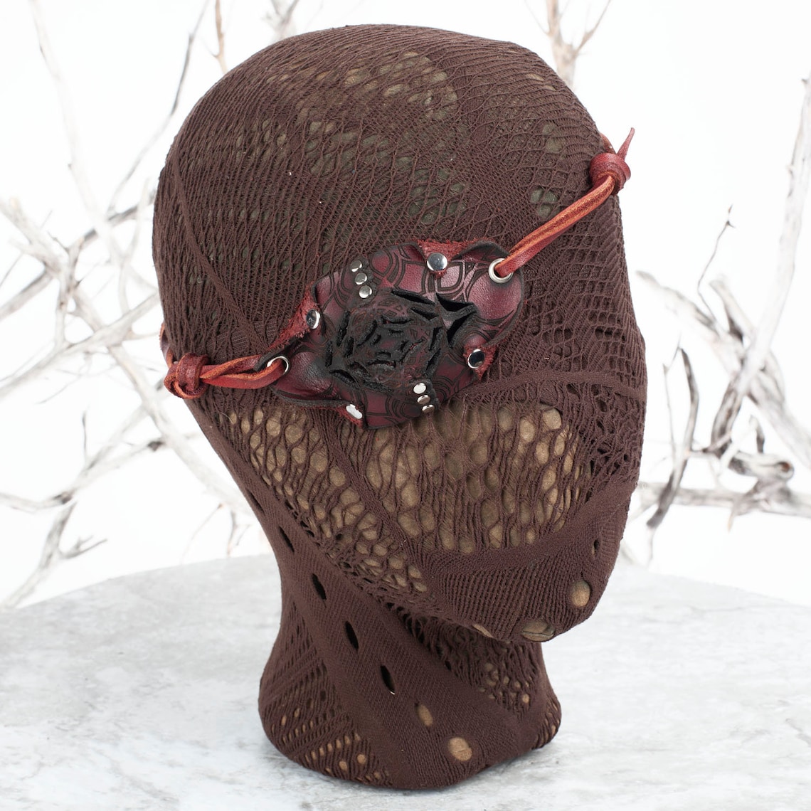 Eye Patch Leather Eye Patch Eyepatch Filigree Eyepatch - Etsy