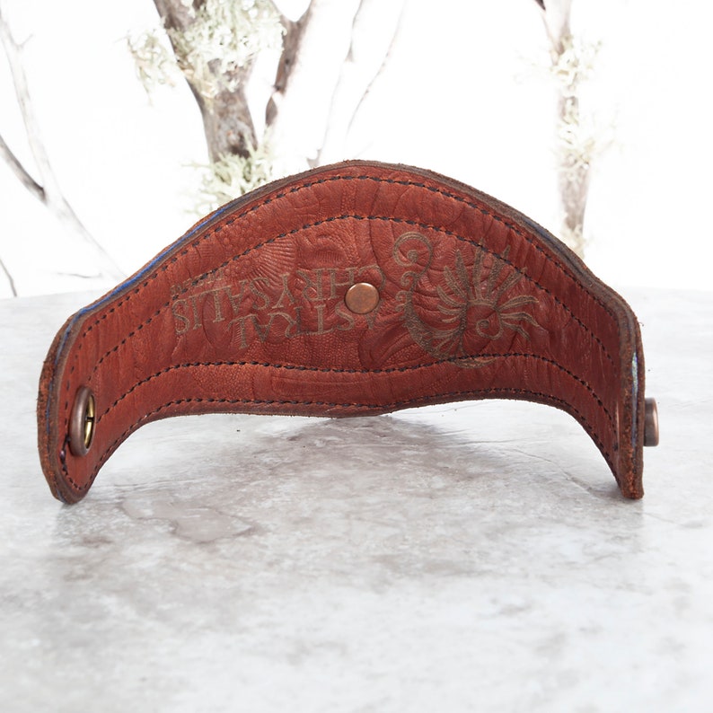 Leather Bracelet Arm Cuff Leather Wristlet Leather - Etsy