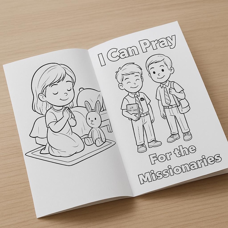 Coloring Pages “I Can Pray” — Christian Prayer Coloring Book for Kids ...