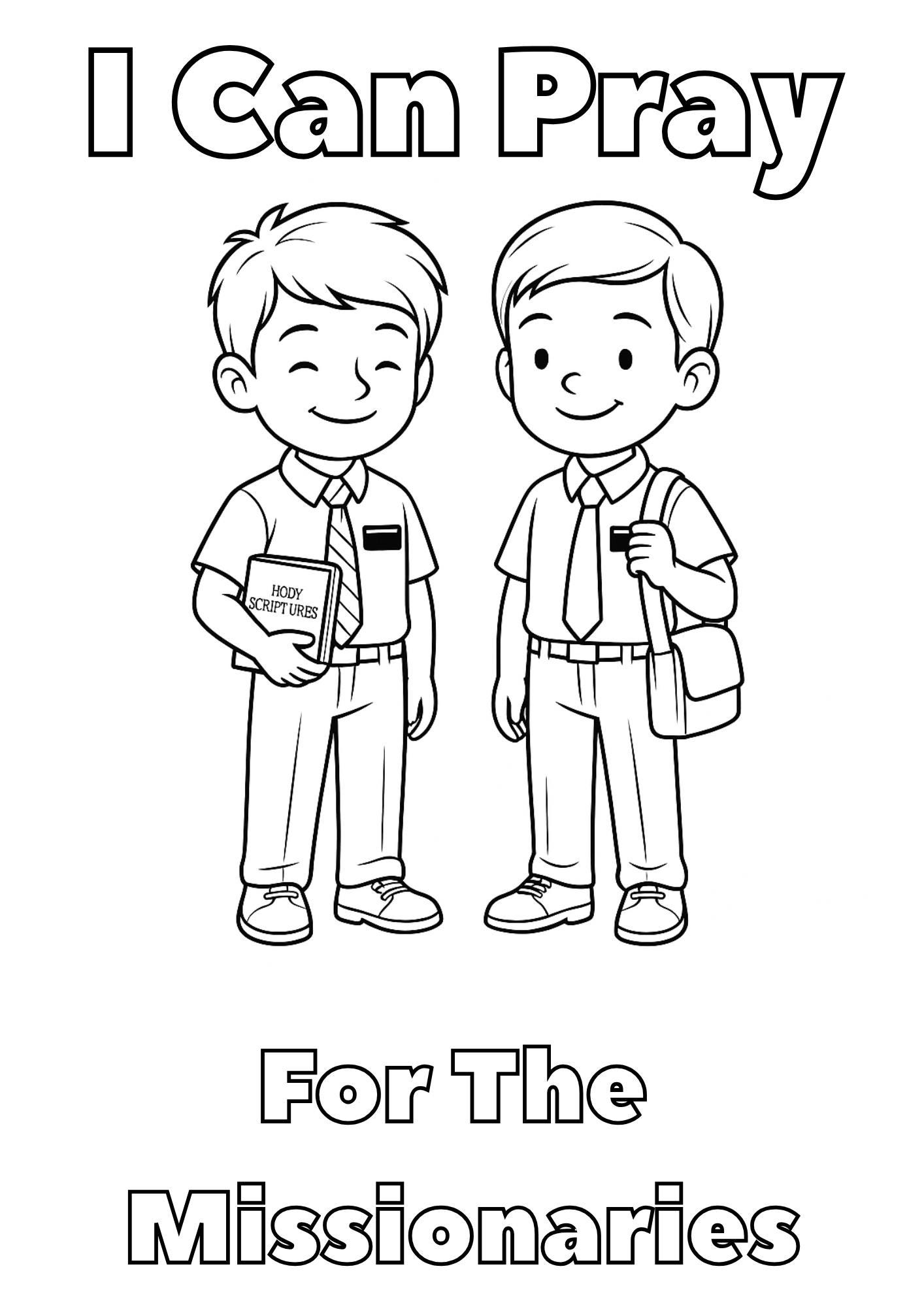 Coloring Pages “I Can Pray” — Christian Prayer Coloring Book for Kids ...