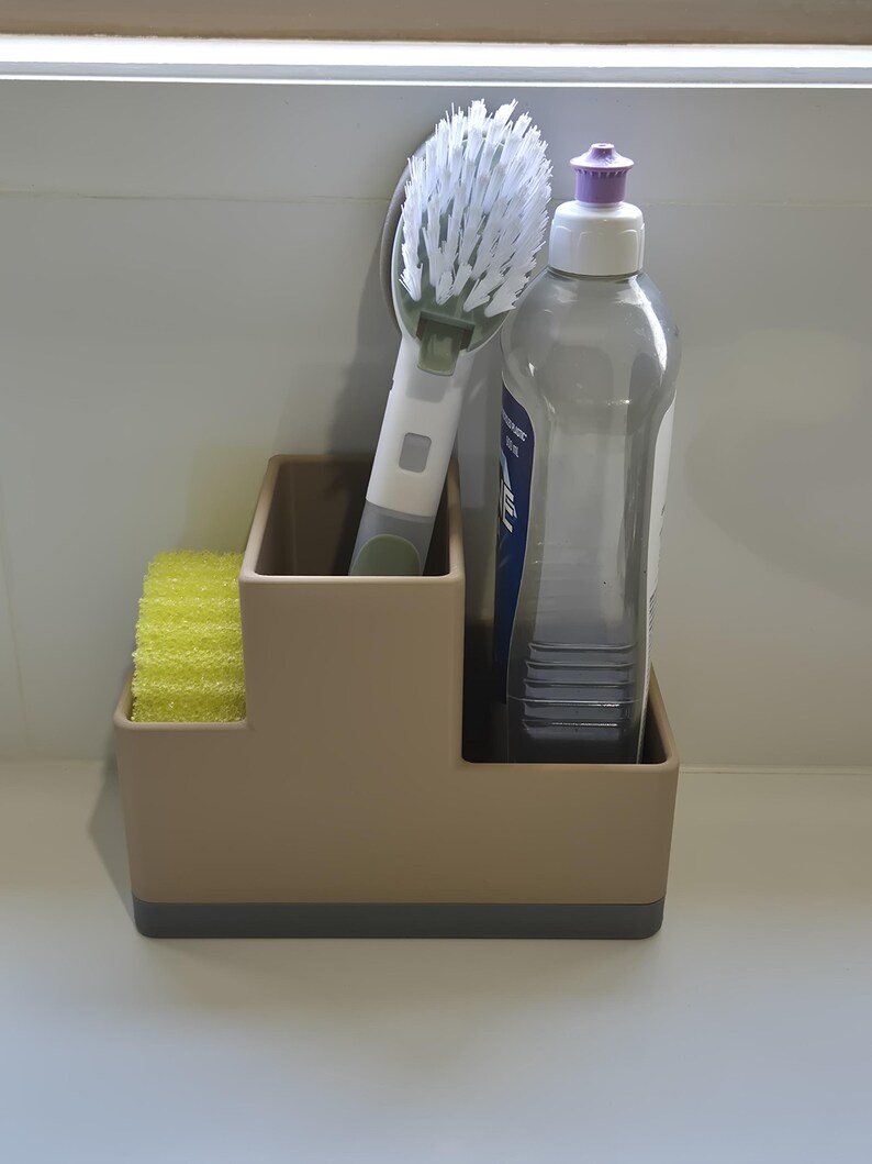 Sink Caddy STL File | 3D Printable Sink Organizer | Sponge Holder ...
