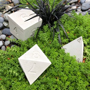 DIY Concrete Garden Dice Instructions - Instant Download - Etsy