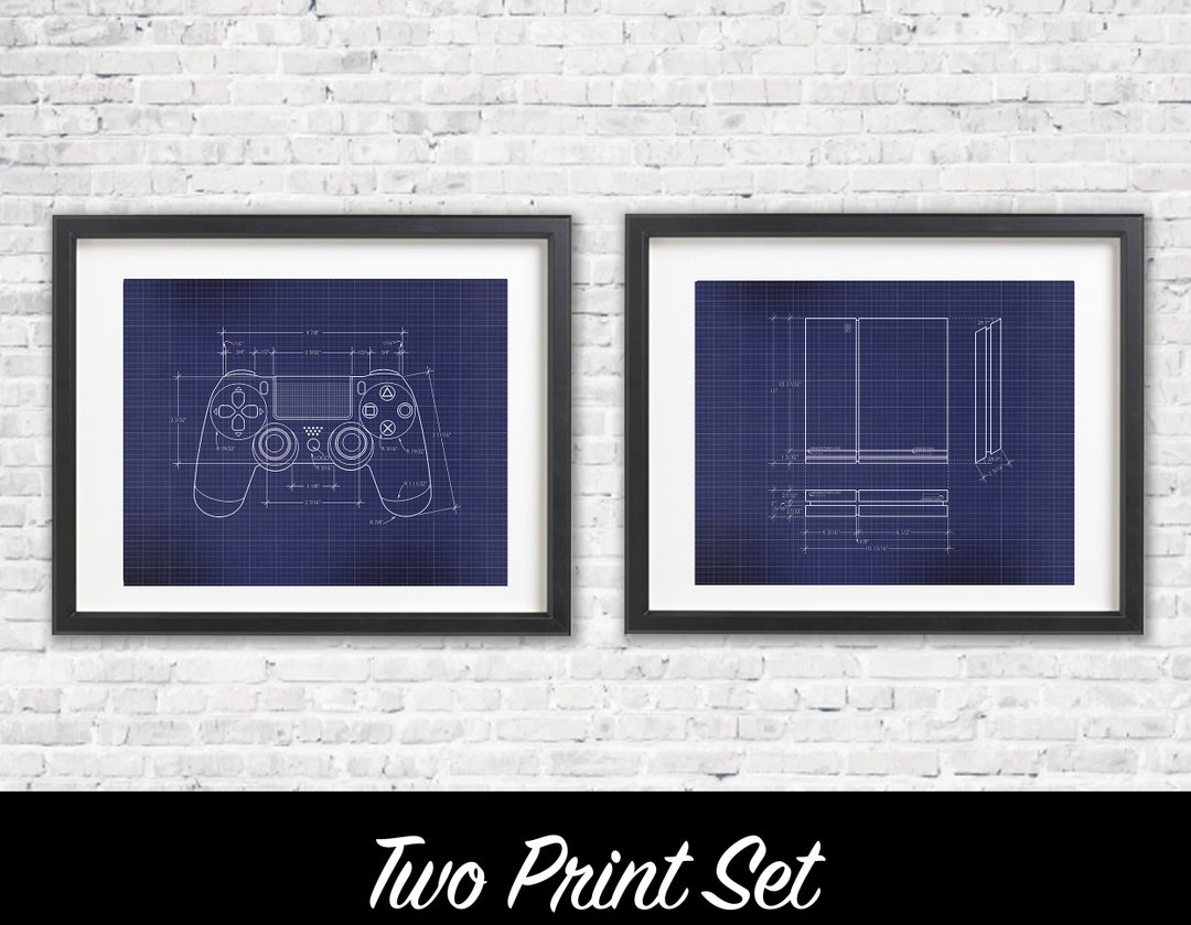 Two Blueprint PS4 Set - Printable - Etsy
