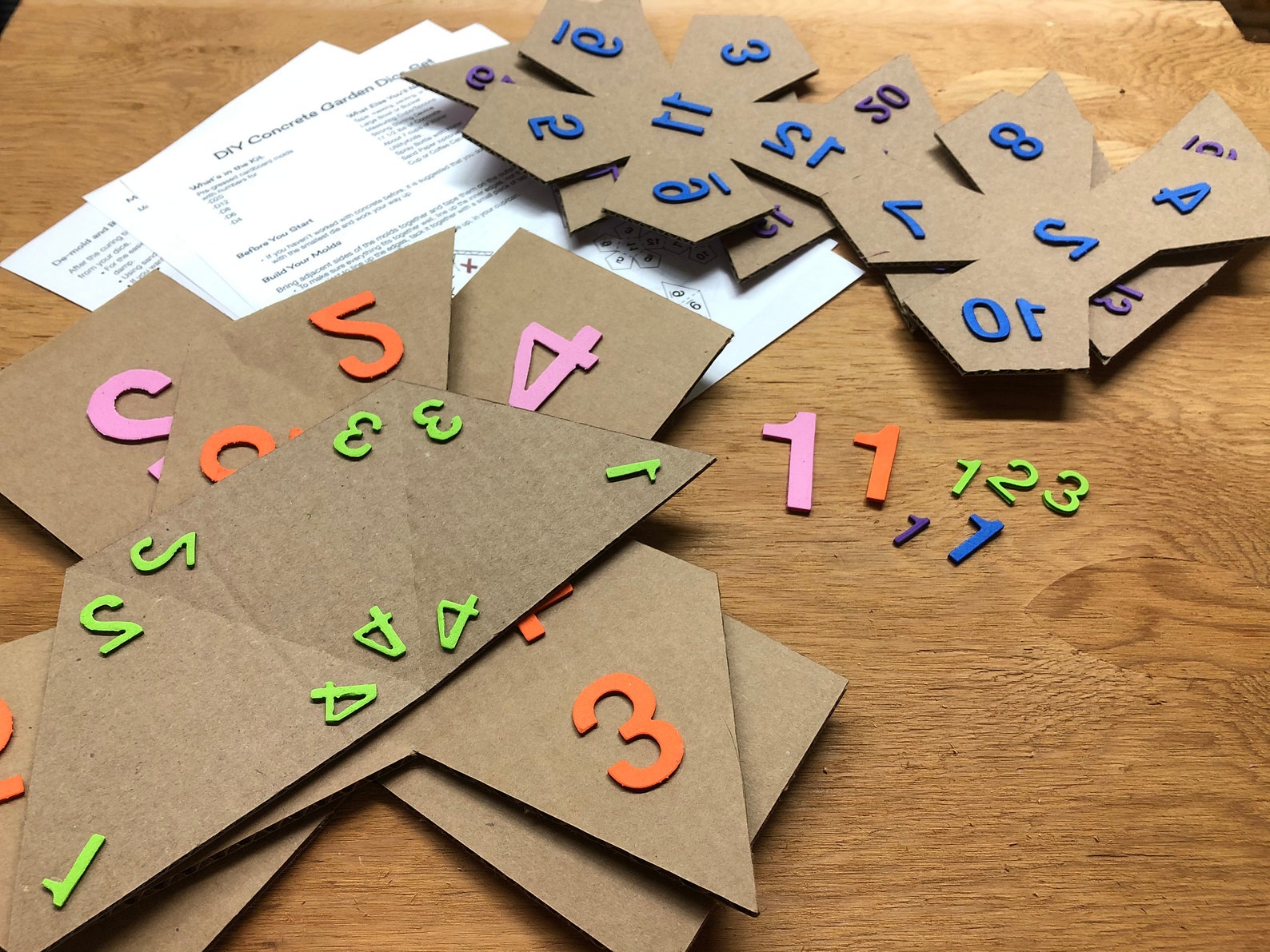 DIY Concrete Garden Dice Mold Kits - Etsy