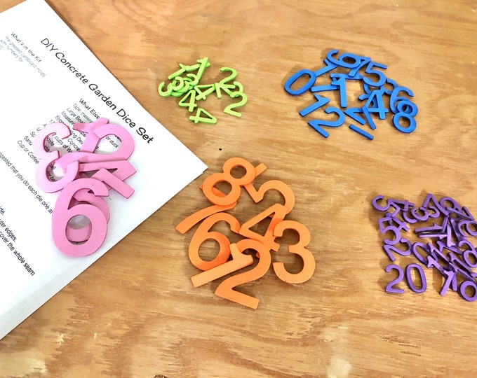DIY Concrete Garden Dice Mold Kits - Etsy