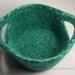Felted Wool Baskets Crochet PATTERN, Round Two Handle Nesting Bowls ...