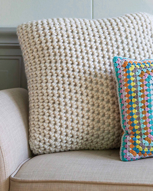 Bulky Pillow Crochet PATTERN Quick Chunky Cushion Cover Easy - Etsy