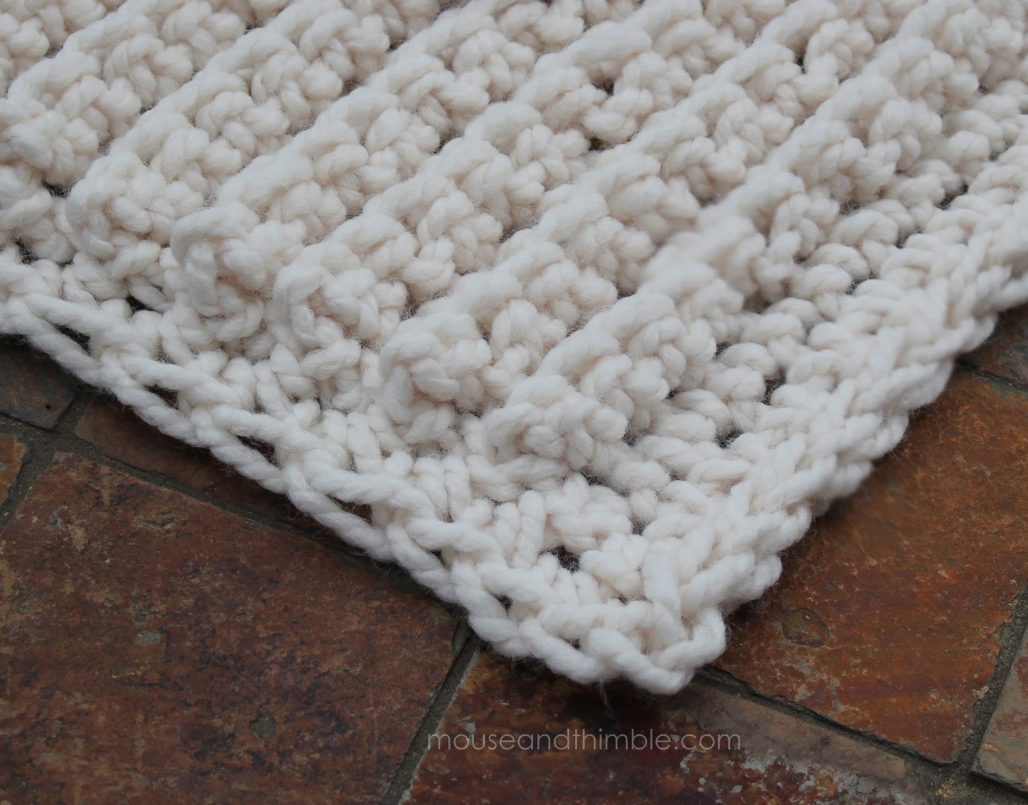 Bulky Q Hook Crochet Blanket PATTERN Thick and Weighty | Etsy