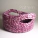 Felted Wool Baskets Crochet PATTERN, Round Two Handle Nesting Bowls ...