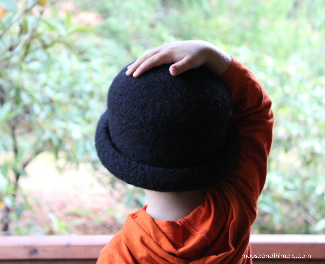 Felted Hat Crochet PATTERN With Felting Instructions Derby - Etsy