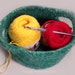 Felted Wool Baskets Crochet PATTERN, Round Two Handle Nesting Bowls ...