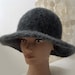 Felted Wool Hat Crochet PATTERN, Flat Brim or Rolled Edge, Easy ...