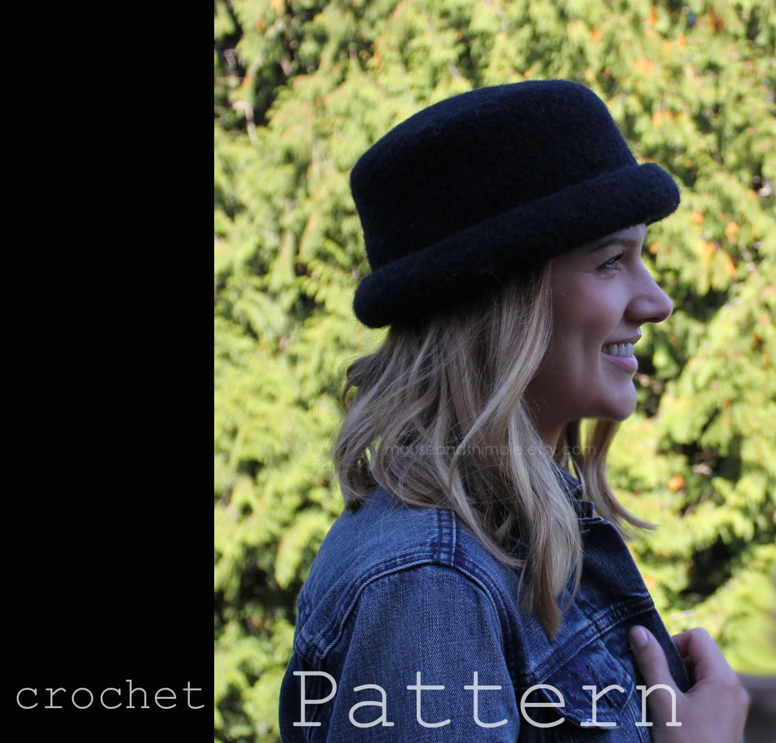 Felted Hat Crochet PATTERN, Wool Derby Bowler Caps, Easy Felting ...