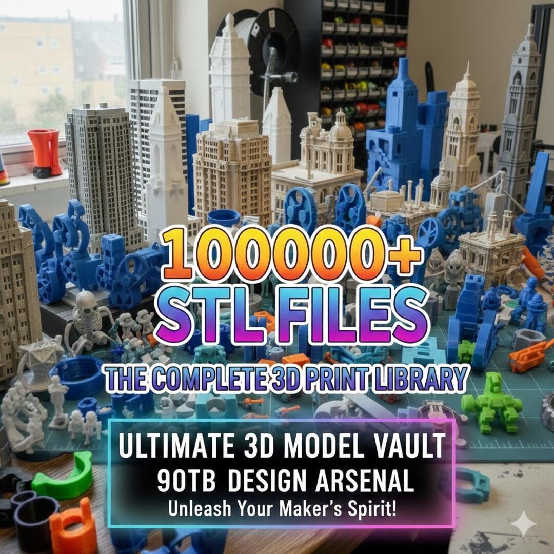 90 TB 3D Model STL File Bundle | Toys & Hobby Projects (digital ...