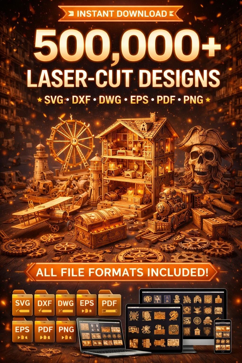 500,000+ Laser Cut File Designs, SVG DXF (digital Download) - Etsy