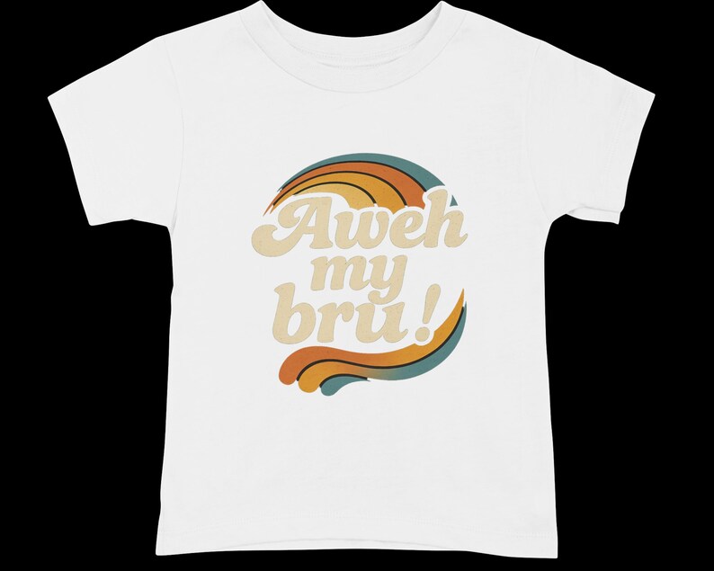 Retro South African Slang PNG – Aweh My Bru – Funny Vintage Quote ...