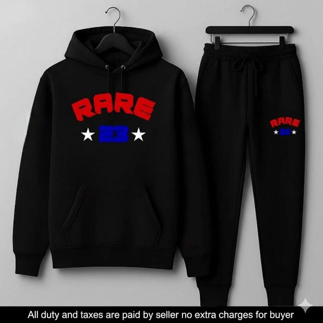 Mens RARE 23 Black Sweatsuit/tracksuit: Hoodie & Joggers Set - Etsy